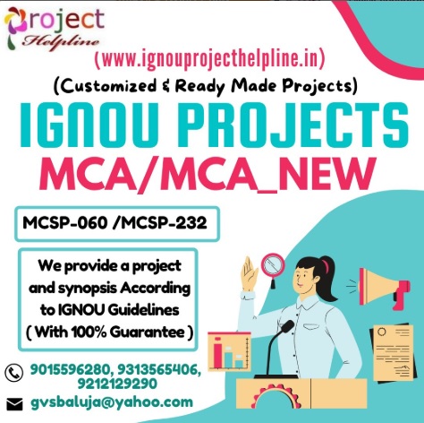 IGNOU MCA MCSP232 Project Synopsis Help - IgnouProjecthelpline.in